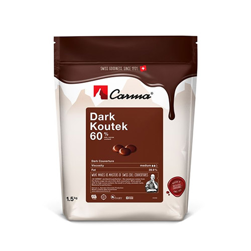 Carma Koutek 60% Dark Chocolate From Chef Rubber