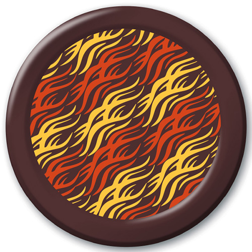 Chocolate Repeating Flames Transfer Sheet From Chef Rubber
